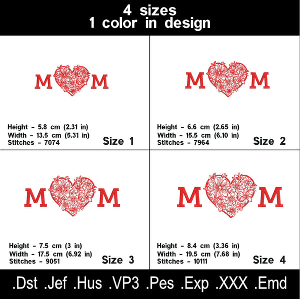 Mom Embroidery designs. – BarvnaEmbroidery