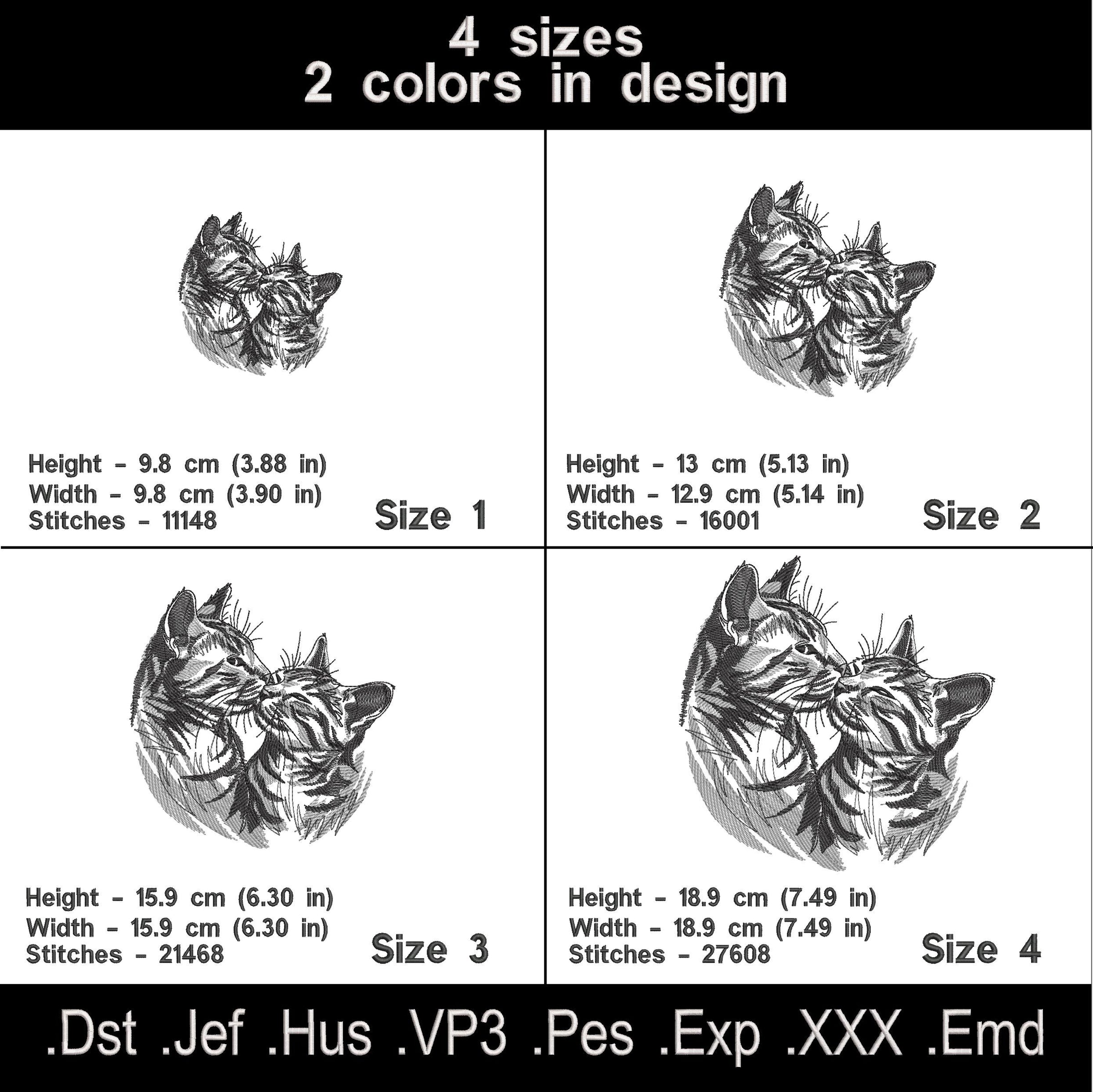 Cats Machine embroidery designs. – BarvnaEmbroidery