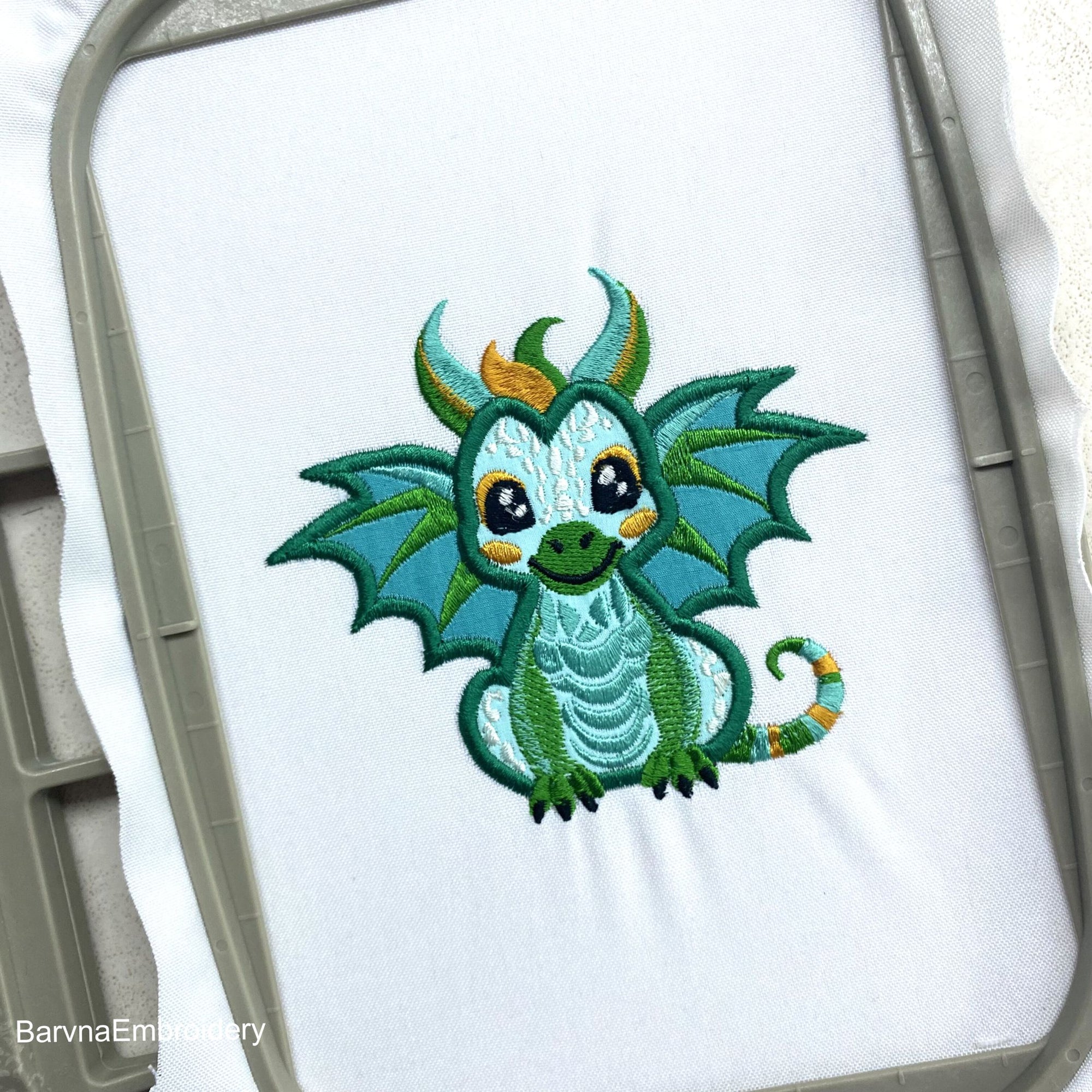 Dragon Applique Embroidery Design for Machine. – BarvnaEmbroidery