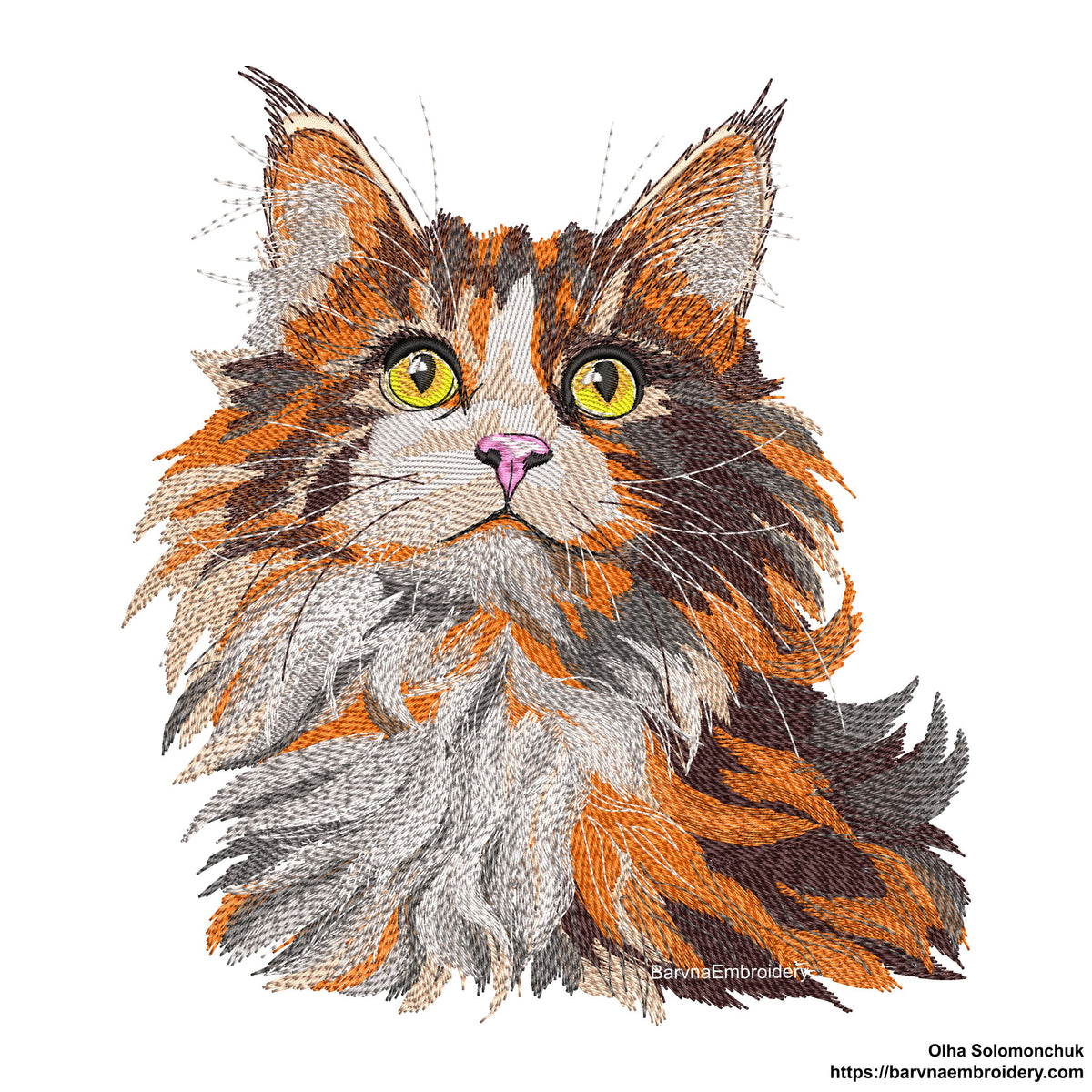 Cat Machine embroidery designs. – BarvnaEmbroidery