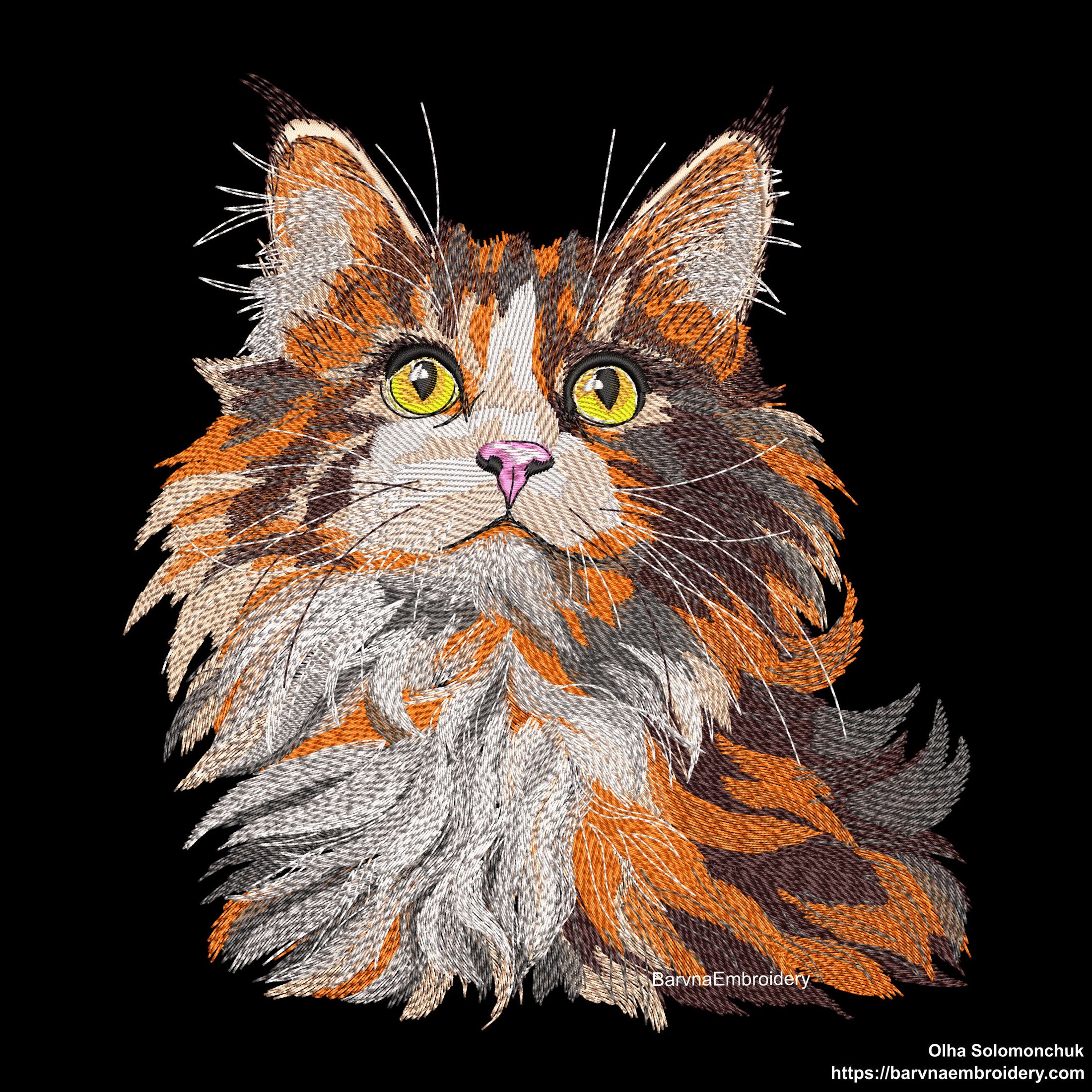 Cat Machine embroidery designs. – BarvnaEmbroidery
