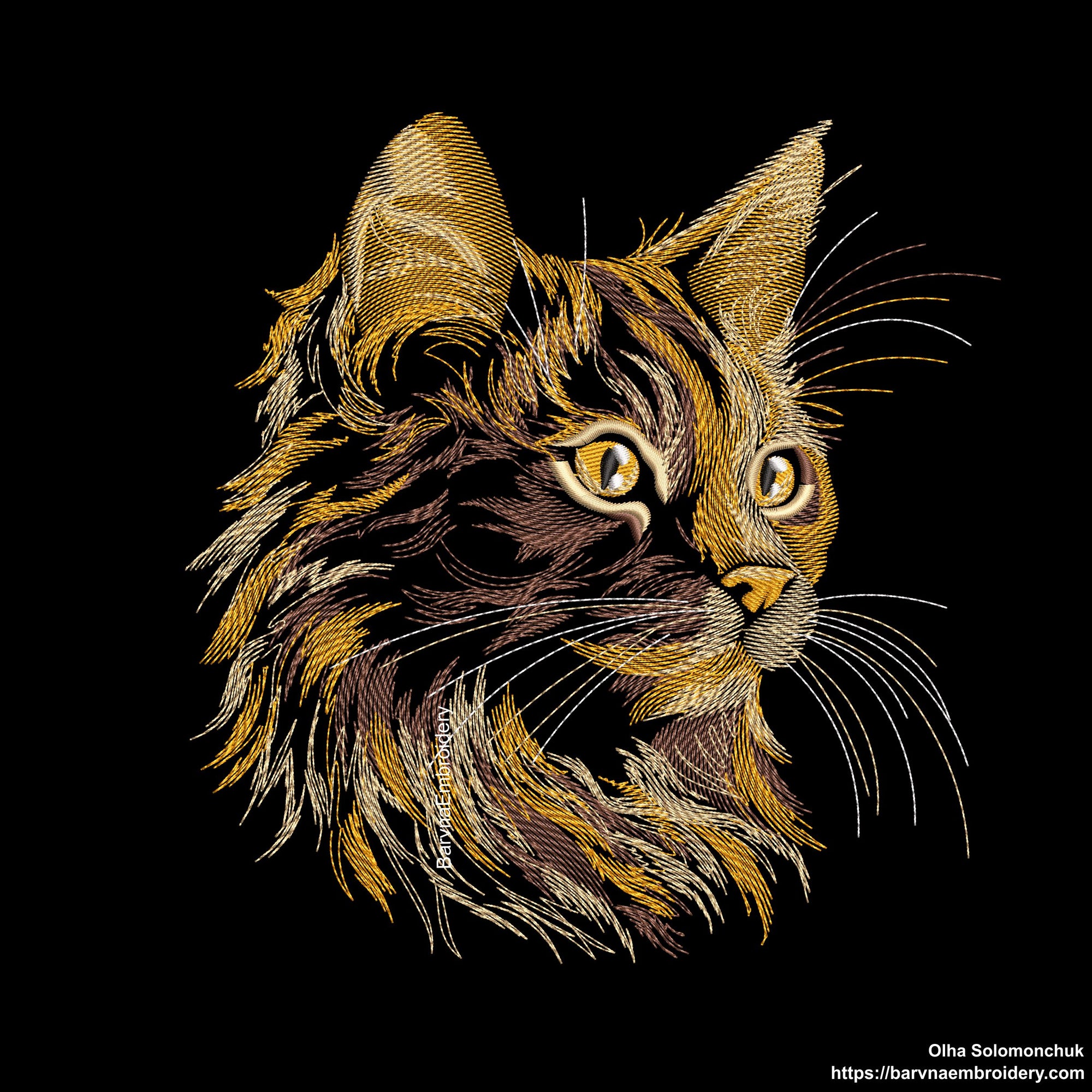 Cat Machine embroidery designs. – BarvnaEmbroidery