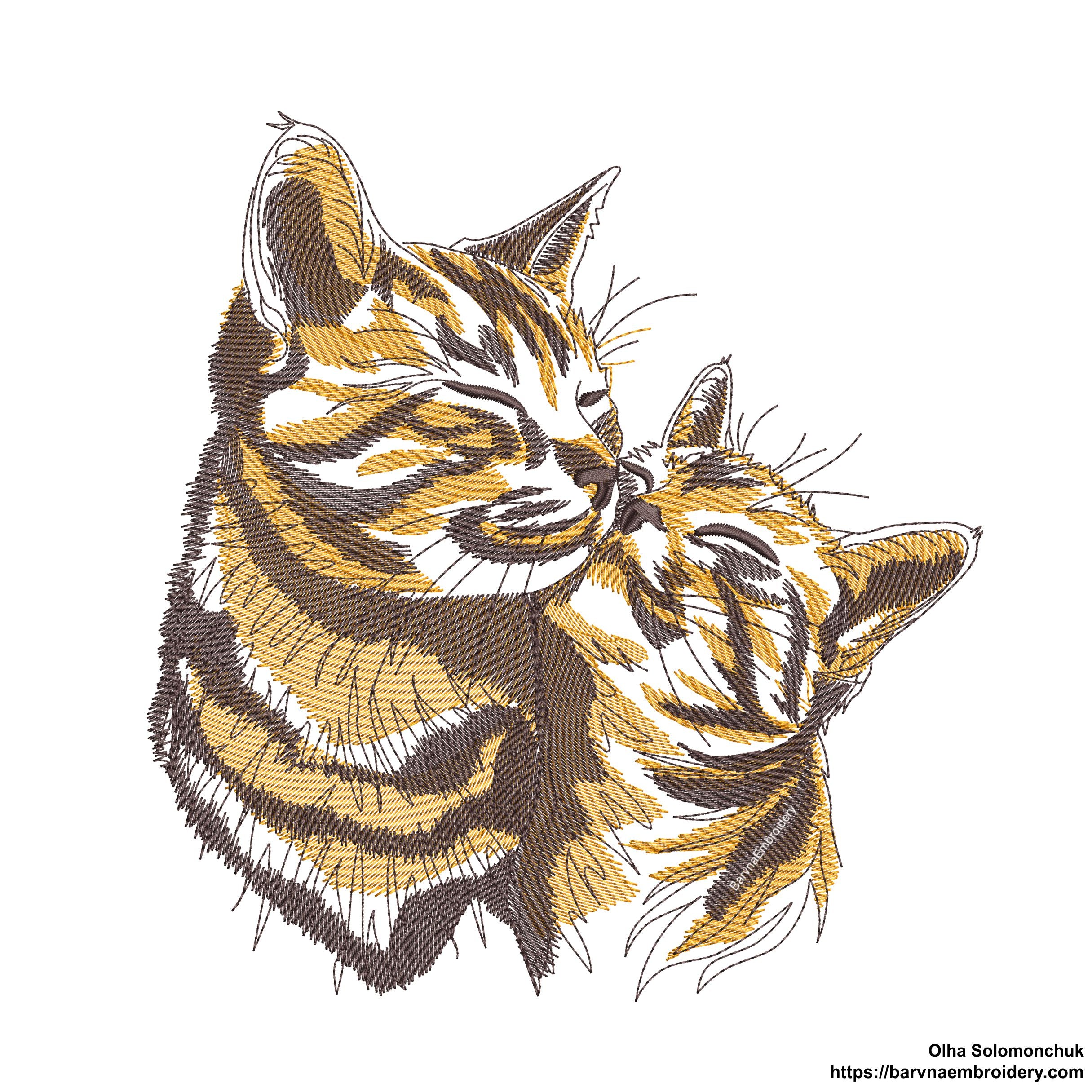 Cats Machine embroidery designs. – BarvnaEmbroidery