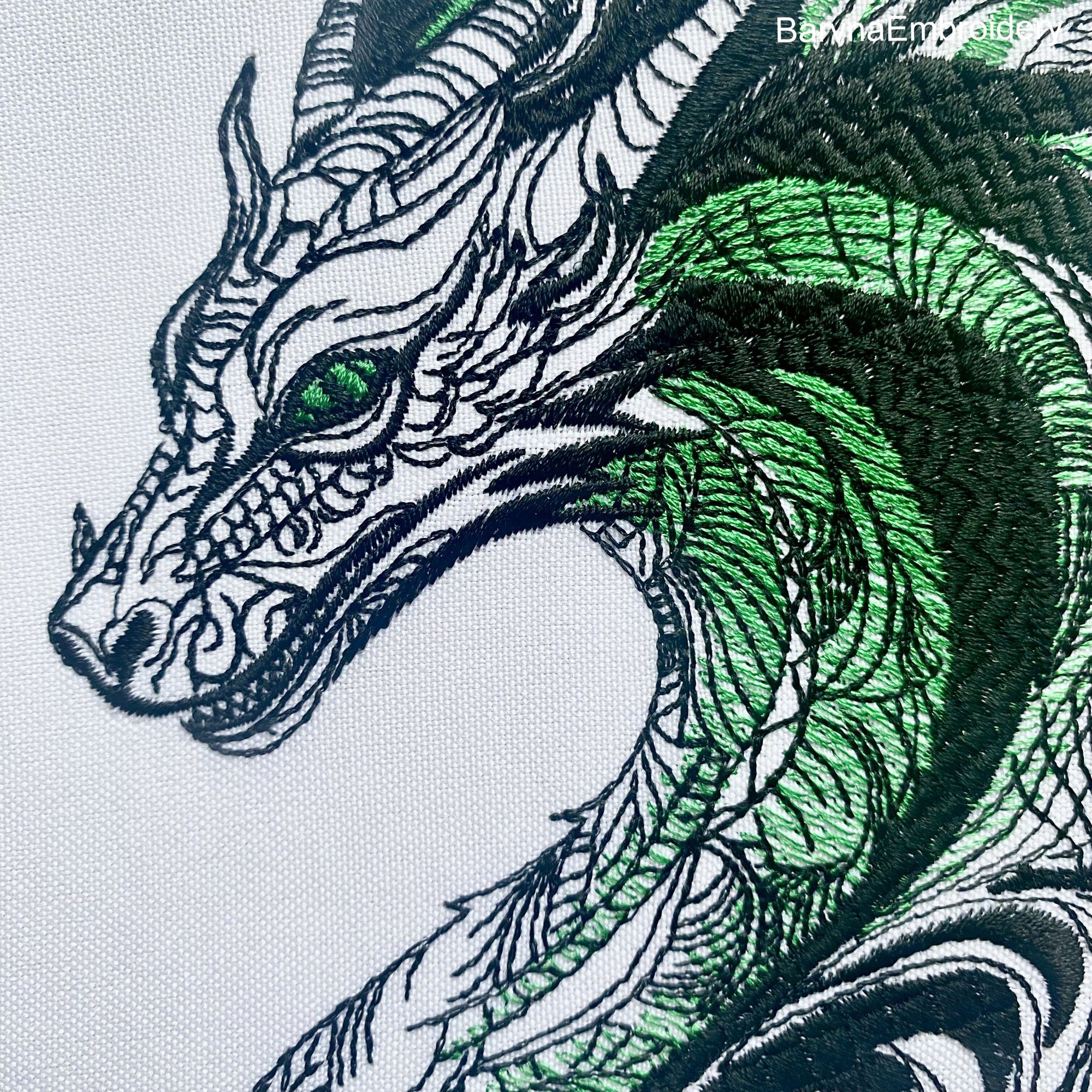 Dragon Embroidery Design for Machine. – BarvnaEmbroidery