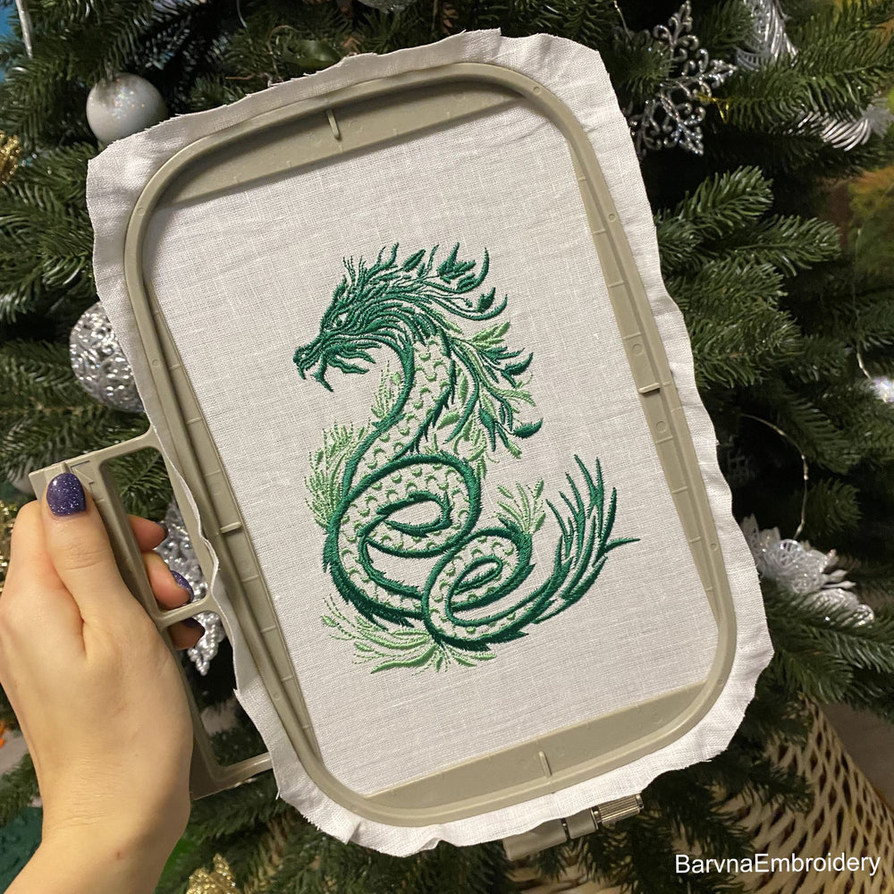 Dragon Embroidery Design for Machine. – BarvnaEmbroidery