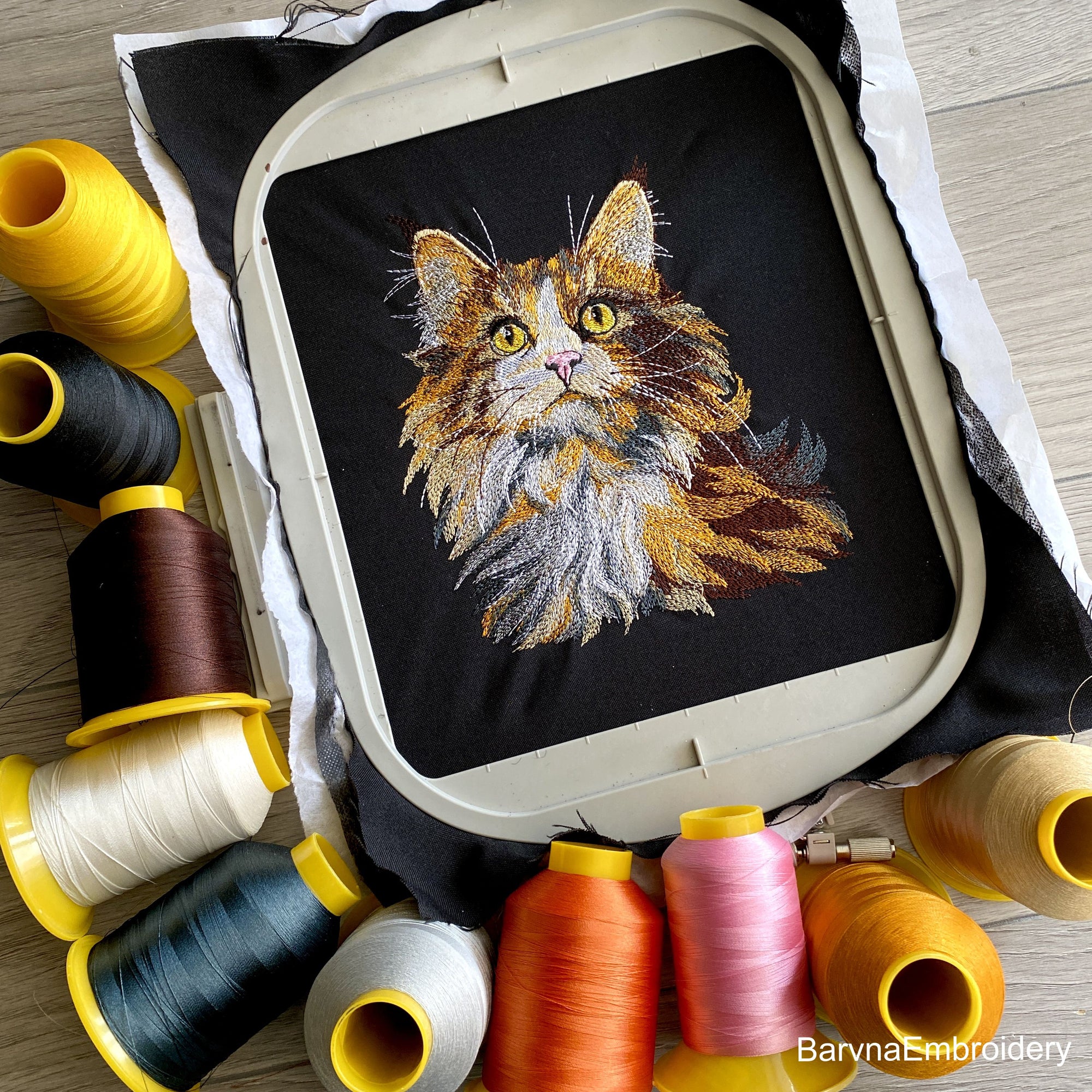 Cat Machine embroidery designs. – BarvnaEmbroidery