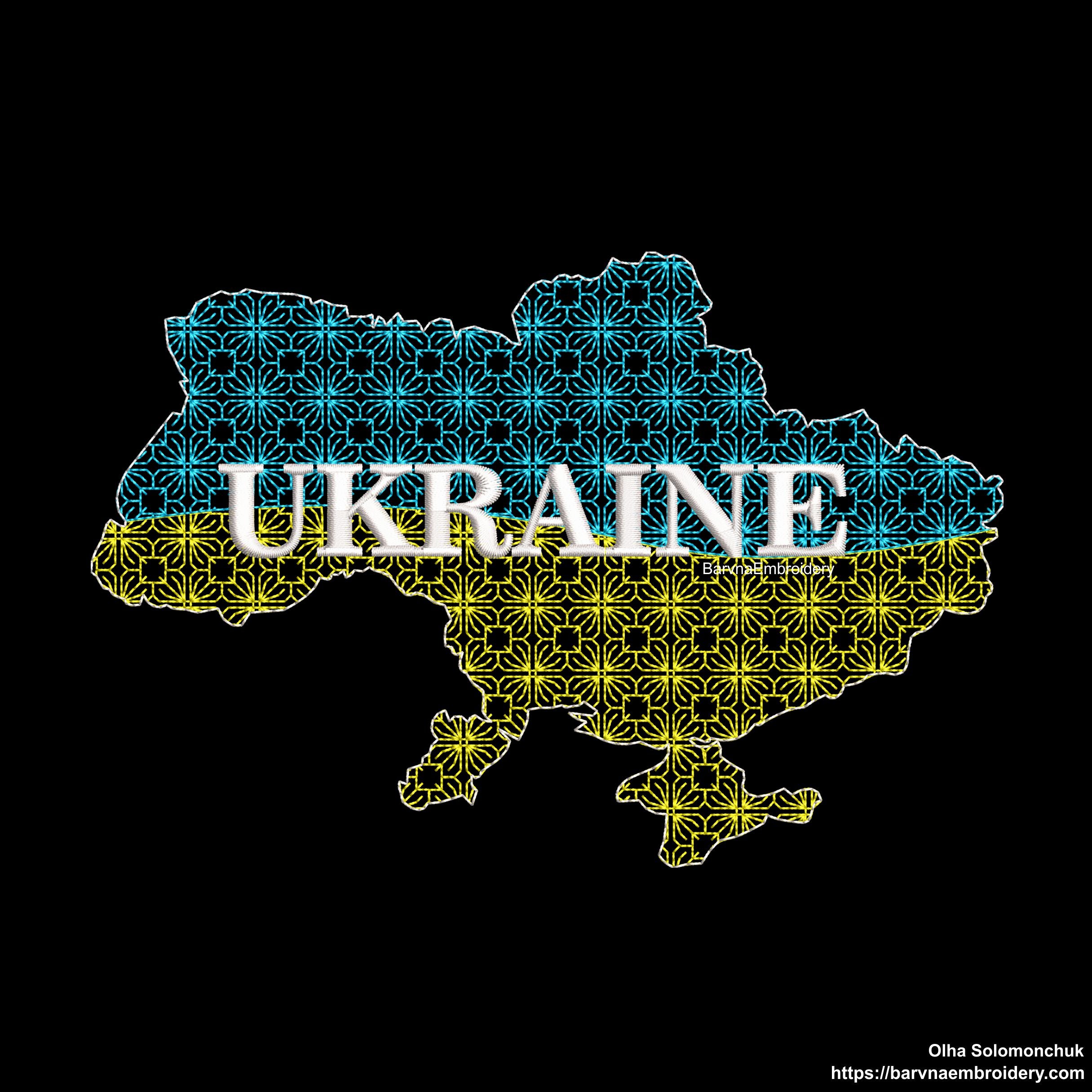 Ukraine Machine embroidery designs, Map of Ukraine Embroidery files ...
